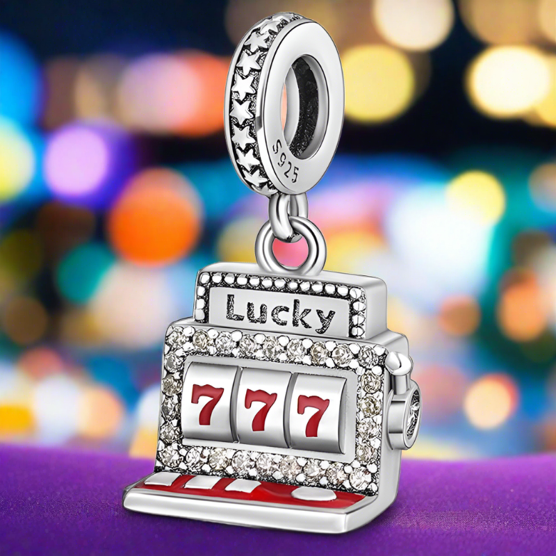 Silver Slot Machine Pendant — ReelTreasures Shop